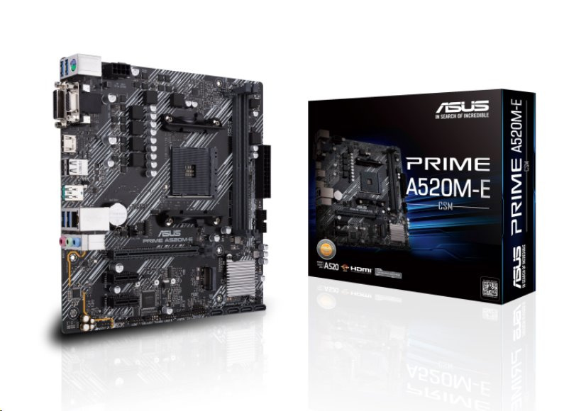 ASUS PRIME A520M-E/CSM soc.AM4 A520 DDR4 mATX M.2 D-Sub DVI HDMI ...
